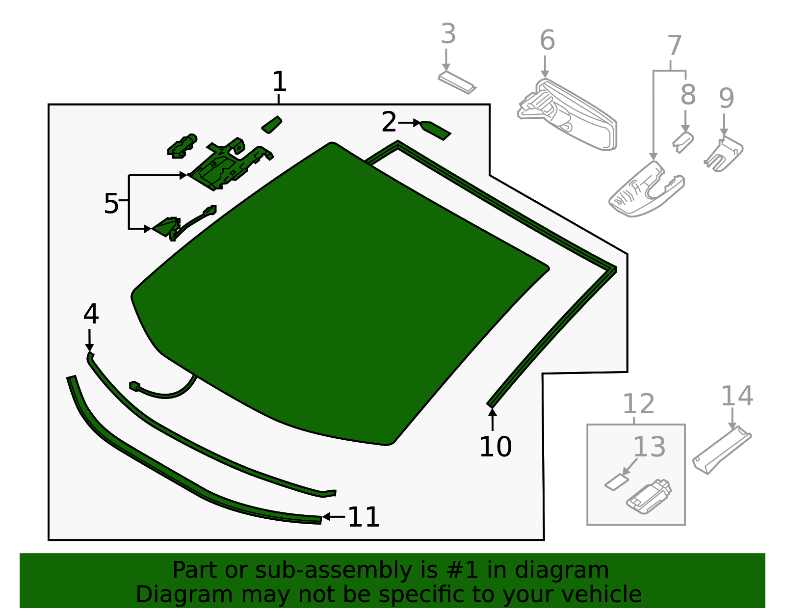 56101-0R311 - Windshield - 2019-2022 Toyota | OEM Genuine Toyota Parts