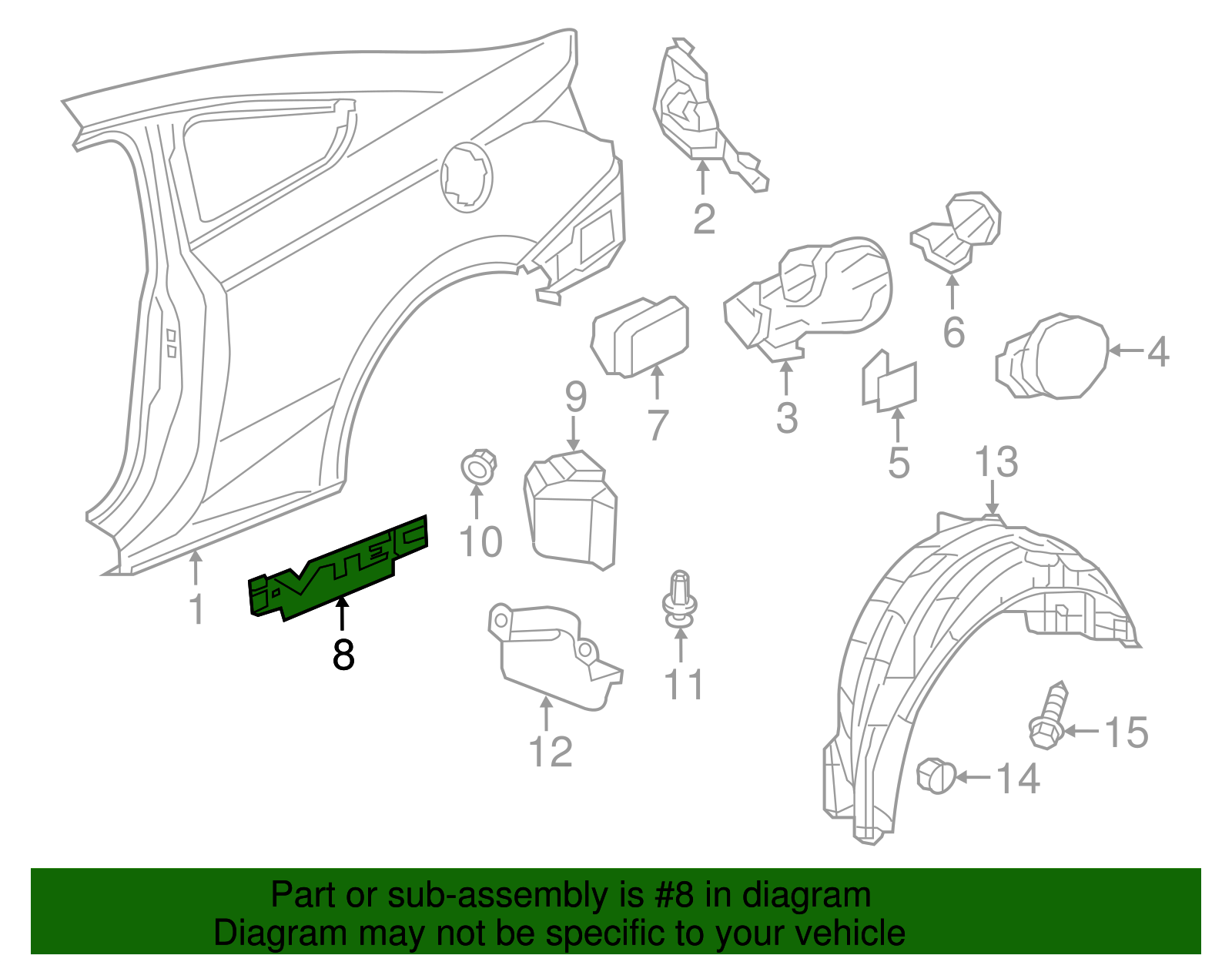 75773-TS9-A01ZB - Decal 2012-2015 Honda Civic | Honda Parts Online