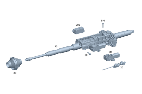 Steering Column Tube and Steering Shaft for 2019 Mercedes-Benz E300 ...