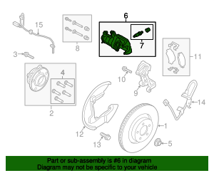 Genuine OEM Ford Part - Motorcraft™ Caliper BRCF-366 | Genuine OEM Ford ...