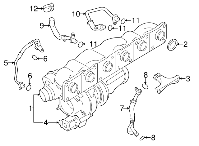 Genuine BMW 11-53-8-602-578 | Engine Coolant Hose | FREE Shipping on ...