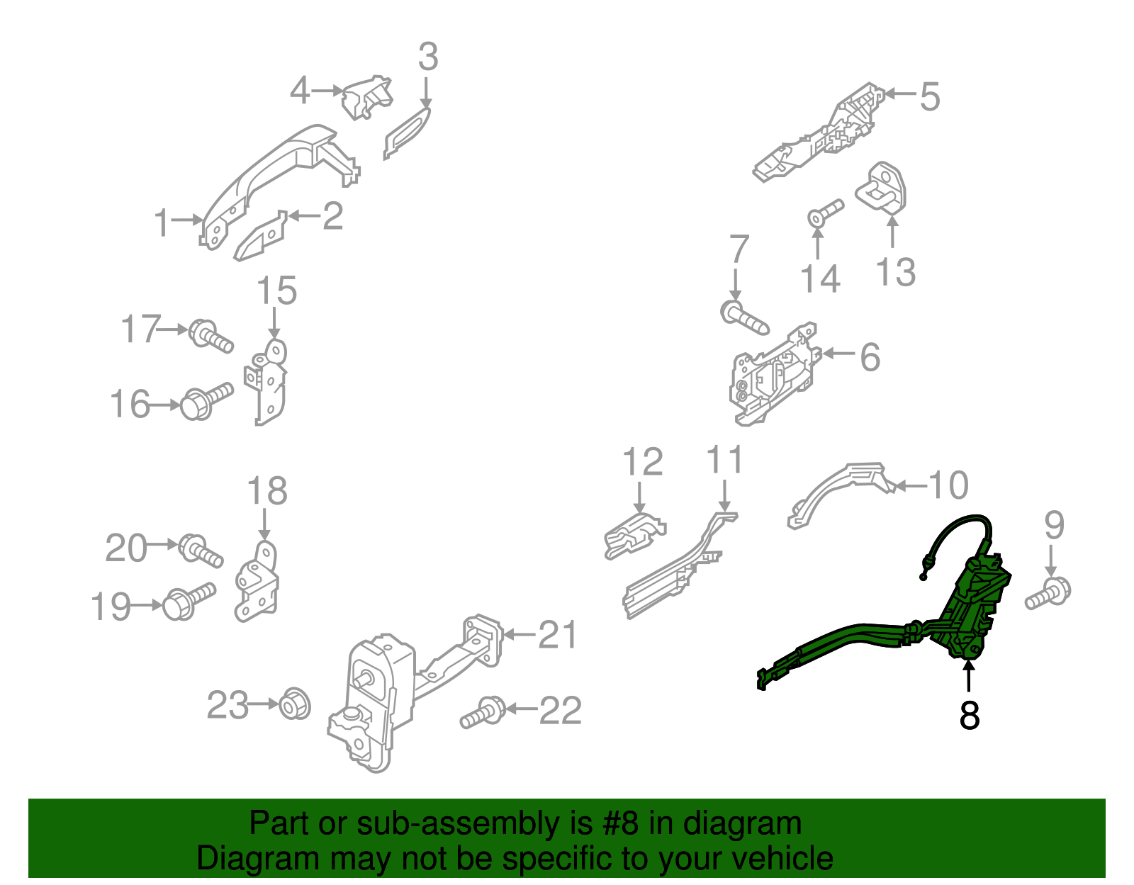 81420-D3000 - Lock Assembly 2016-2021 Hyundai Tucson | AutoNation Parts