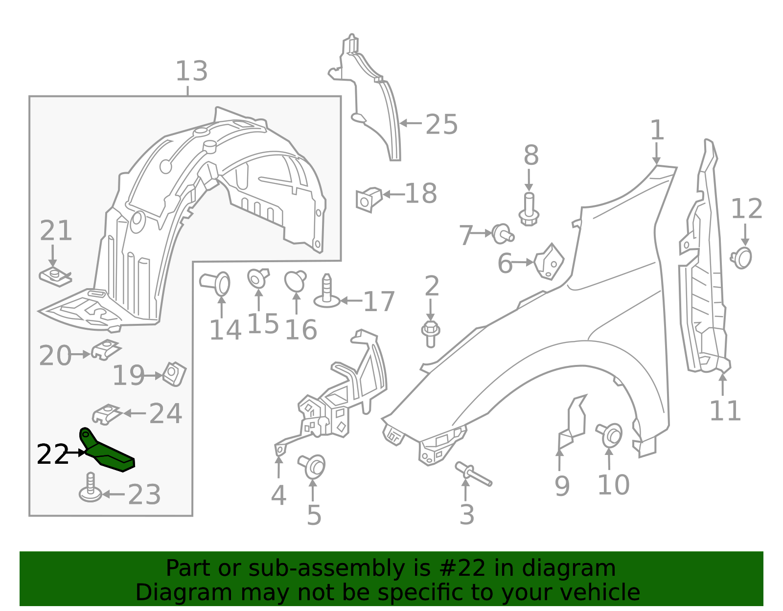 74152-TBA-A00 - Strake L Front - 2016-2020 Honda Civic | Honda Factory ...