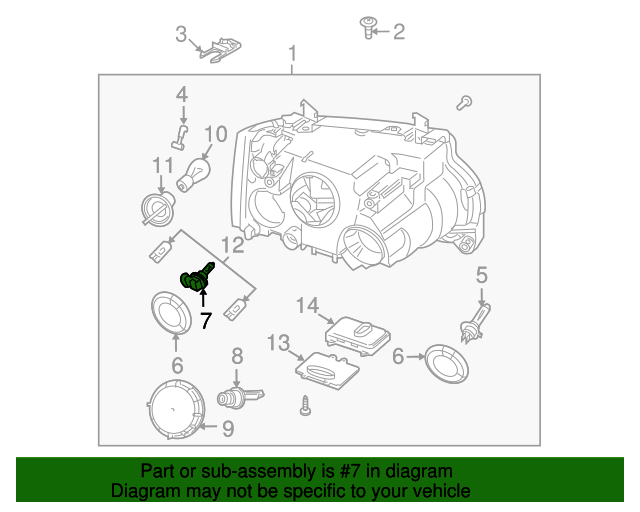 2005-2009 Land Rover Corner Lamp Bulb XZQ500020 | AutoNationParts.com