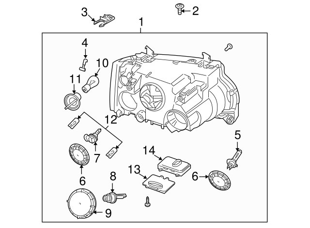 Genuine Composite Assembly for 2006-2009 Land Rover Range Rover | Land ...
