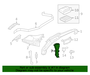 213-832-04-00 - Cowl Panel Drain Hose 2019-2023 Mercedes-Benz ...
