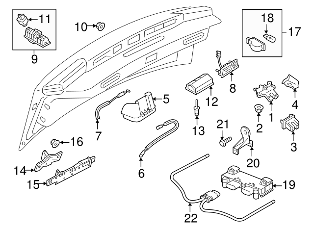 2011-2018 Audi Striker Plate 4H0-827-383-A | Audi USA Parts