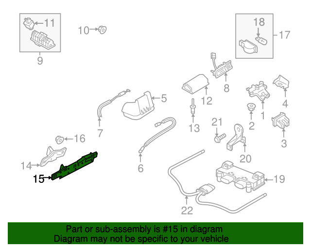 2011-2018 Audi Striker Plate 4H0-827-383-A | Audi USA Parts
