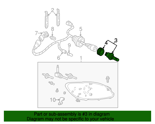1991-2011 Ford Headlamp Bulb F4TZ-13N021-B | OEM Parts Online