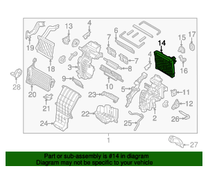 2020-2021 Hyundai Ioniq A/C Evaporator Core 25671-G7200 | Hyundai ...