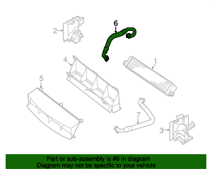204-270-14-96 - Oil Line 2008-2012 Mercedes-Benz C 63 AMG ...