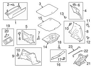 2014-2024 Nissan Cargo Cover Hook S13 240SX 79916-D1000 | Parts for Nissans
