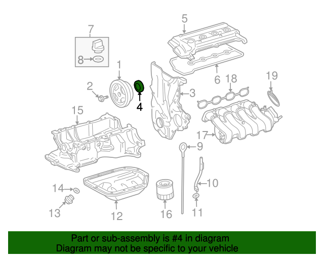 90311-25032 - Front Seal 2000-2015 Toyota | Ourisman Toyota Parts