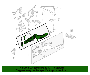 2009-2020 Nissan 370Z Inner Rail G5111-JU50A | Nissan Parts Plus