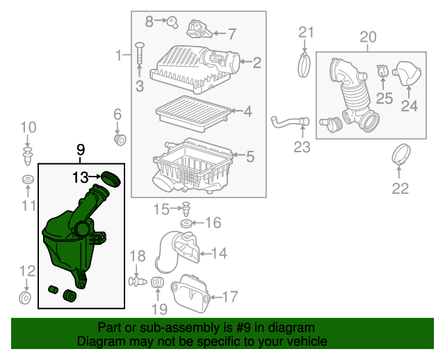 2016-2022 Chevrolet Spark Intake Air Duct Resonator 42359288 GM ...