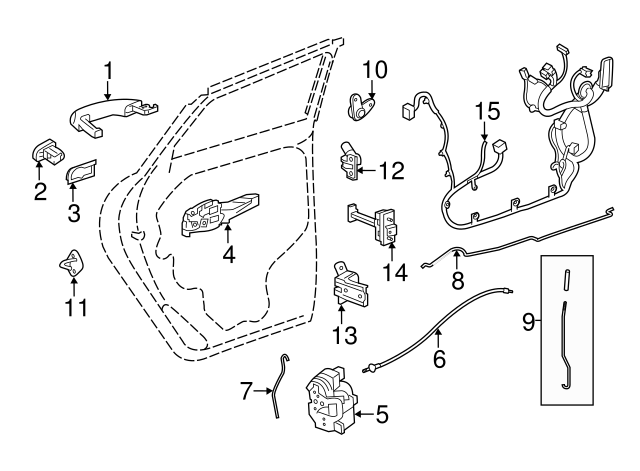 2013-2022 GM Rear Side Door Check Link 42467901 | AutoNationParts.com