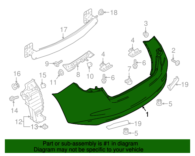 52159-WB003 - Bumper Cover 2017-2018 Toyota Yaris iA | AutoNationParts.com