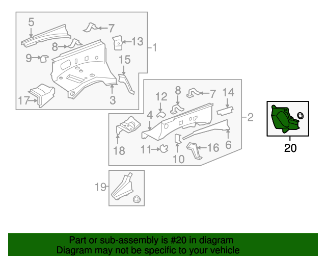 2016-2021 Toyota Land Cruiser Rear Seal 53784-60100 | Toyota Parts Center