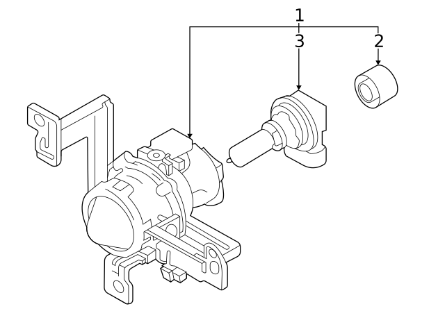 2020 Kia Niro Fog Lamp Assembly 92202 G5500 | TascaParts.com