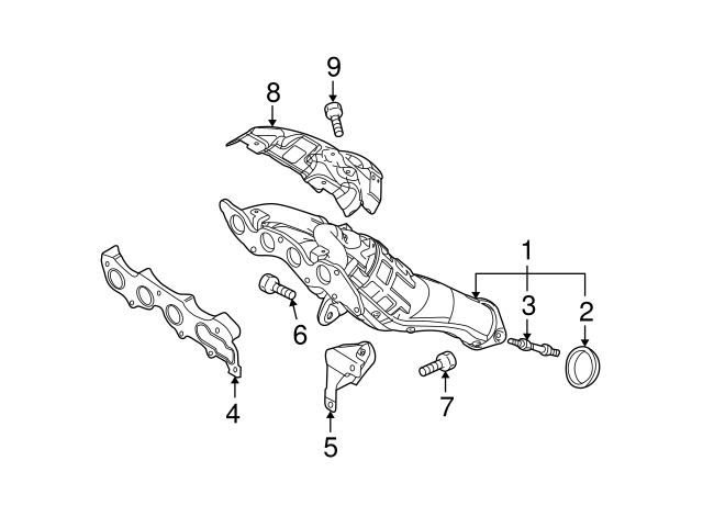 L505-20-50XE - Exhaust Manifold 2009-2011 Mazda 6 | AutoNationParts.com