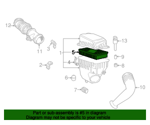 Genuine BMW 13-72-1-702-908 | Filter Element | FREE Shipping on Most ...