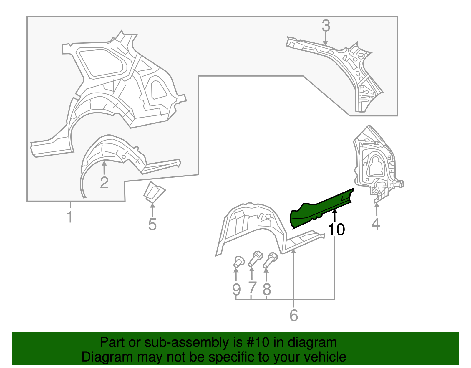 2005-2014 Volkswagen Wheel Housing Bracket 1K0-813-087 | Wolfsburg ...