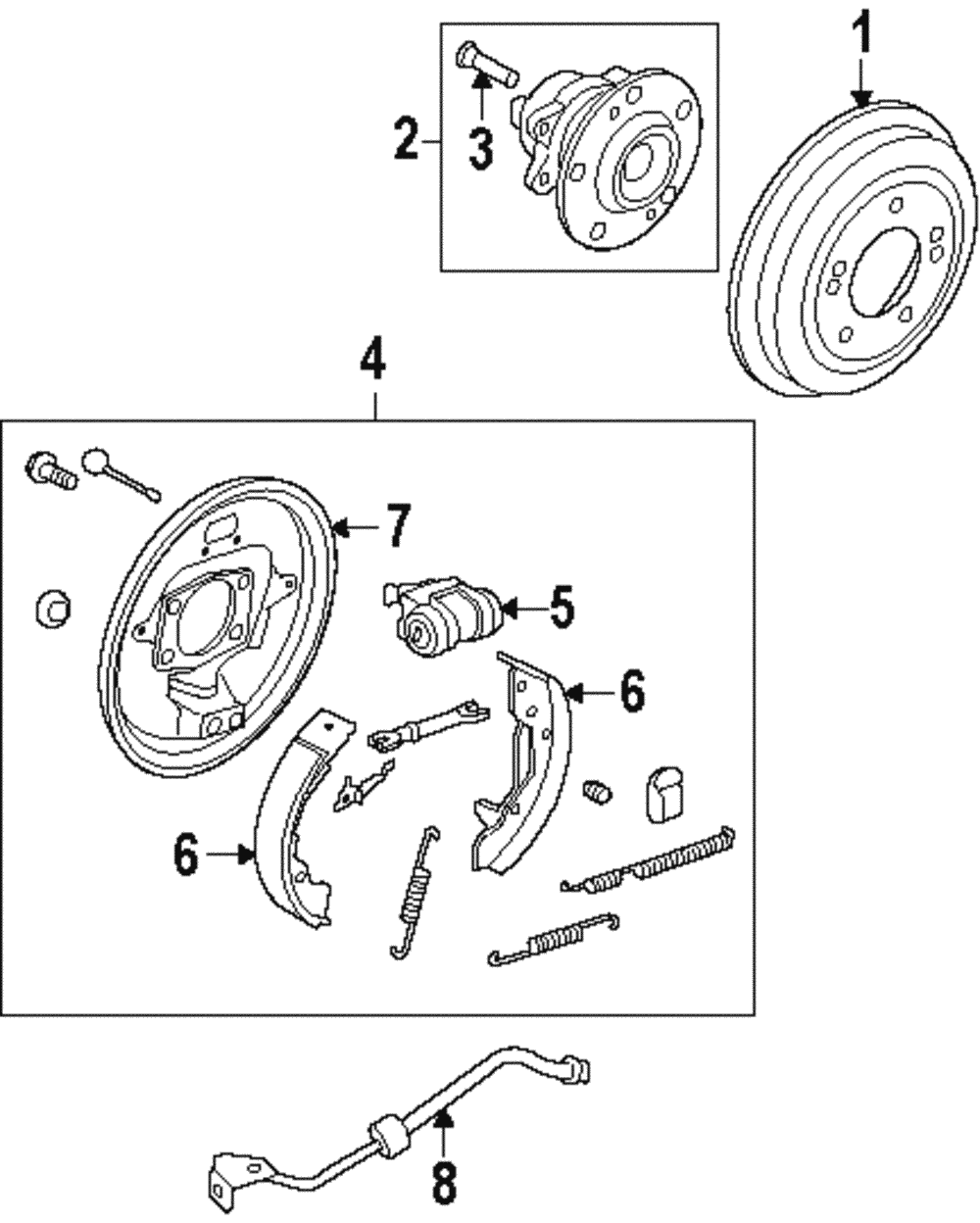 58330-2H000 - Wheel Cylinder 2001-2010 Kia | Kia.Parts Store