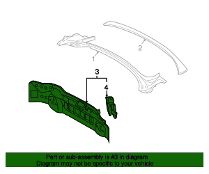 41347176705 - 2003-2008 BMW Z4 Panel Below Lid (41-34-7-176-705) | BMW ...