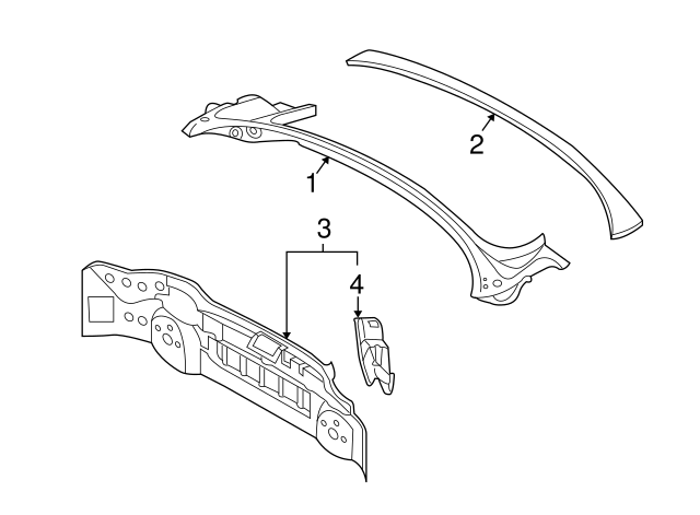 41-34-7-176-705 - Panel Below Lid - 2003-2008 BMW Z4 | BMW Parts Exchange