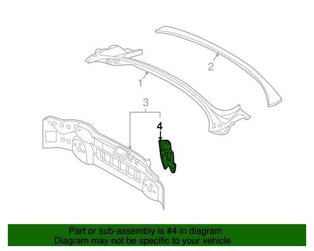 Genuine BMW 41-21-7-064-635 | Panel Below Lid Bracket | FREE Shipping ...