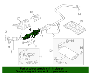 2018-2021 Hyundai Ioniq Catalytic Converter 28601-G2200 | OEM Parts Online