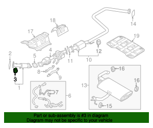 28760-2D000 - Muffler & Pipe Hanger - 2001-2024 Hyundai | OEM Parts Quick