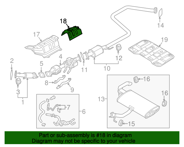 28793-F2000 - Heat Shield 2017-2022 Hyundai | AutoNation Parts