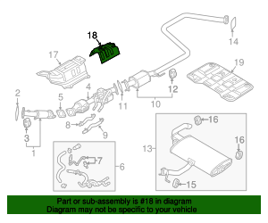 28793-F2000 - Heat Shield 2017-2022 Hyundai | AutoNation Parts