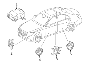 223-905-61-03 - Air Bag Impact Sensor 2021-2024 Mercedes-Benz ...