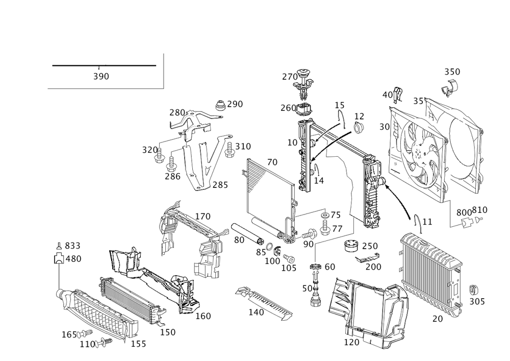 211-500-31-02 - Cooler 2003-2006 Mercedes-Benz | Mercedes-Benz USA Parts