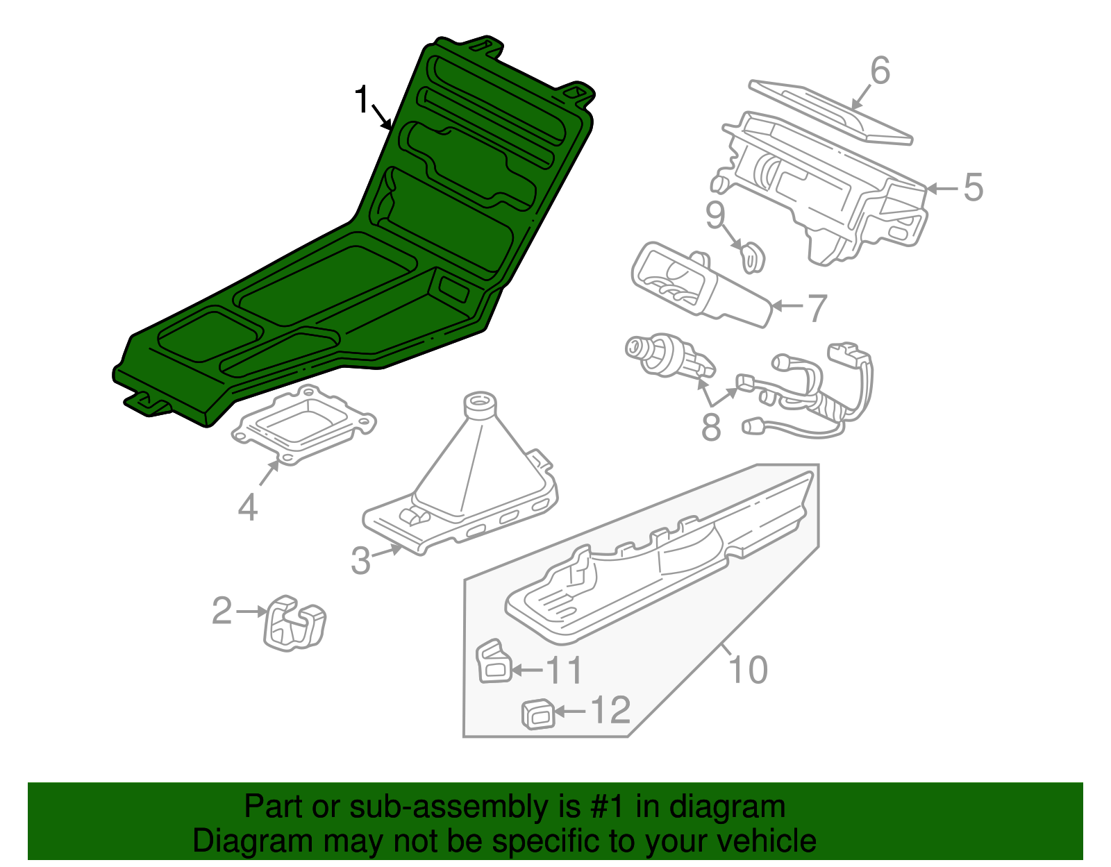 2002-2005 Acura NSX Front Panel 77296-SL0-A02ZC | OEM Parts Online