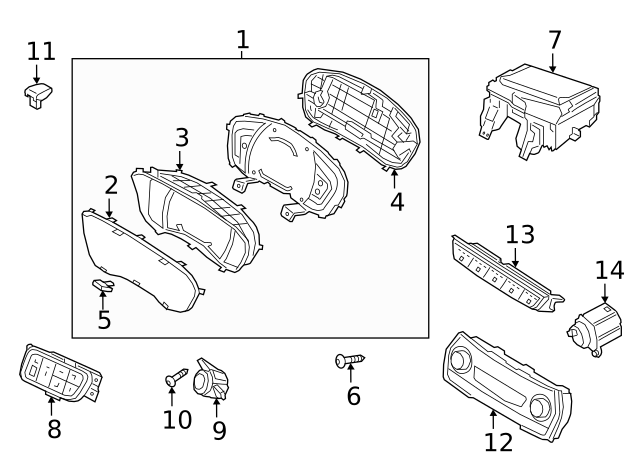 2019-2020 Hyundai Santa Fe Instrument Light Rheostat 93700-S2050-SST ...