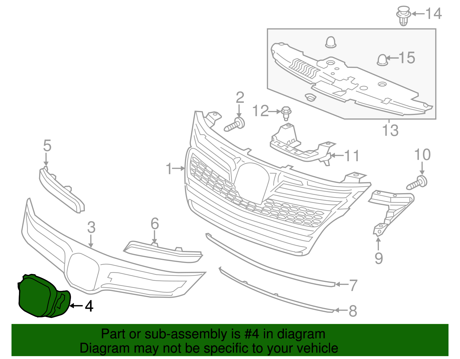 75710-T3V-A01 - Emblem 2014 Honda Accord | Honda Parts Online