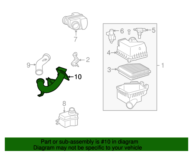 2006-2012 Toyota RAV4 Air Inlet 17751-0P090 | Toyota Parts Center