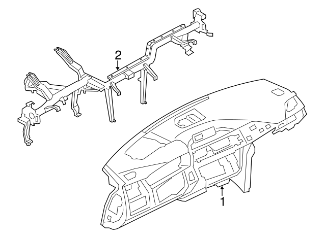 51-45-9-247-998 - Dashboard Panel 2012-2019 BMW | AutoNationParts.com