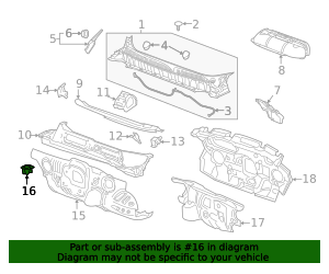 2017-2019 GM Dash Panel Inner Insulator 84427938 | GMPartsDirect.com