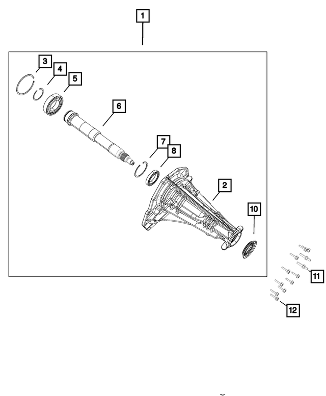 MOPAR OUTPUT SHAFT BEARING - 68040721AA - 68040721AA | Mopar Online Parts