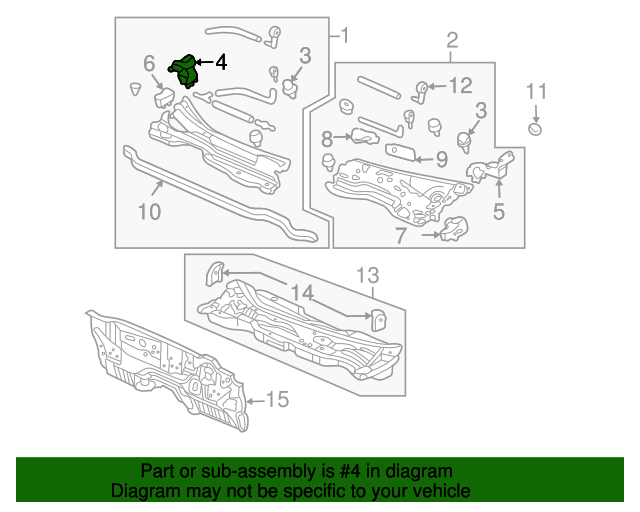 74222-SDA-A00 - Hinge Cover 2003-2007 Honda Accord | Honda Parts Online