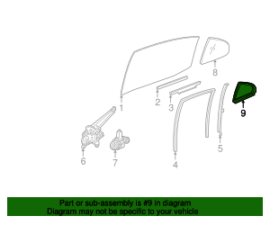 2014-2020 Lexus Glass Weather-Strip 68188-53040 | OEM Parts Online