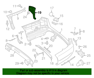 2015-2020 Mercedes-Benz Basic Carrier For Bumper 213-880-12-03 ...