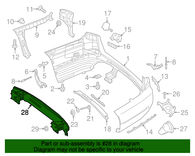 2017-2023 Mercedes-Benz Bumper Impact Bar 213-610-30-00 ...