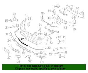 221-885-00-21 - Bumper Trim 2010-2013 Mercedes-Benz | AutoNationParts.com