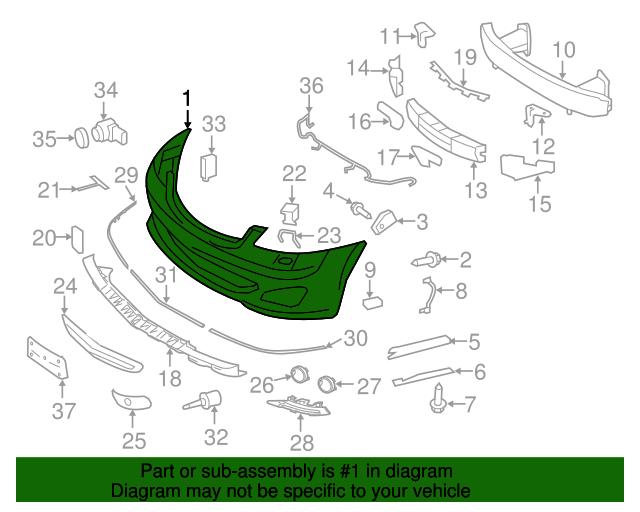 221-880-40-40-9999 - Bumper Cover 2010-2013 Mercedes-Benz S 400 ...