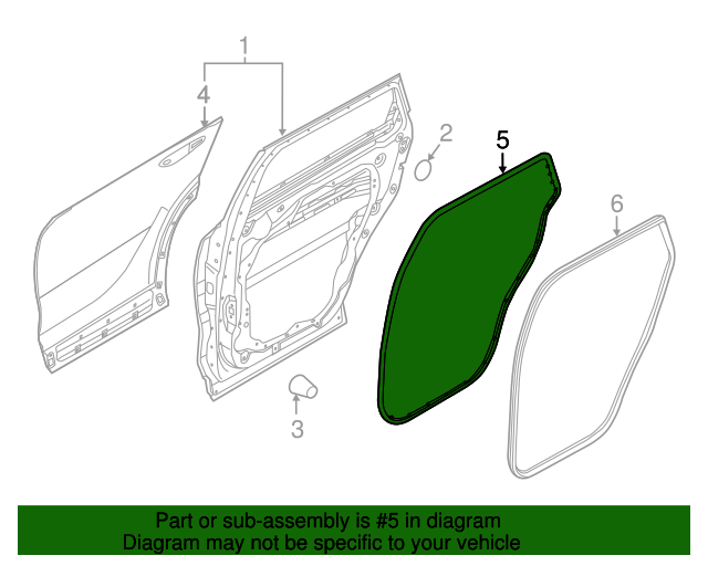 83130-C5000 - Door Weather-Strip 2016-2020 Kia Sorento | Kia.Parts Store